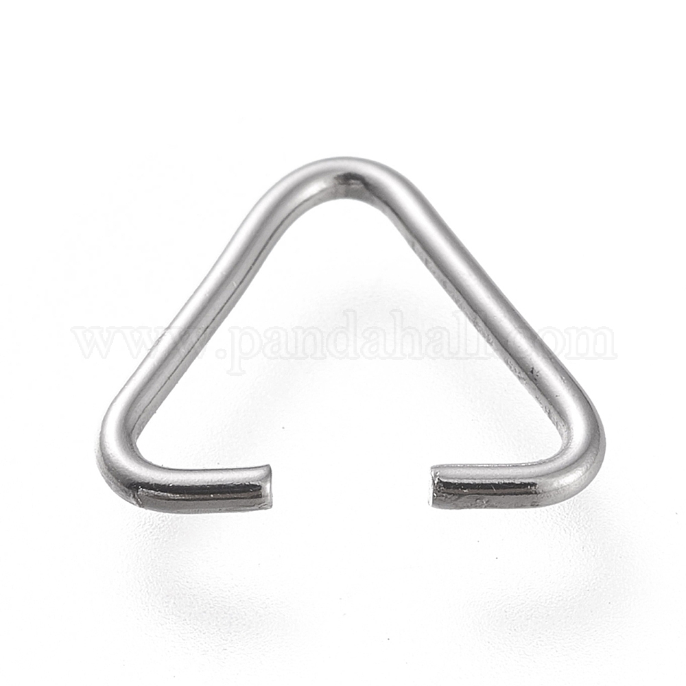 Wholesale Non-Tarnish 304 Stainless Steel Triangle Rings - Pandahall.com